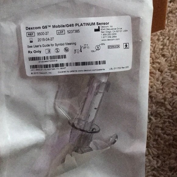 Dexcom | Other | Dexcom G5 Mobile Platinum Sensors 8 Total 2 Boxes 4 In ...